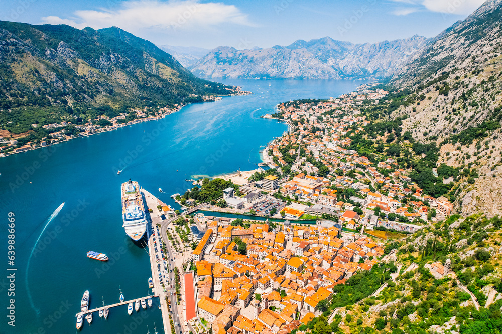 Kotor, Montenegro. Bay of Kotor bay is one of the most beautiful places ...