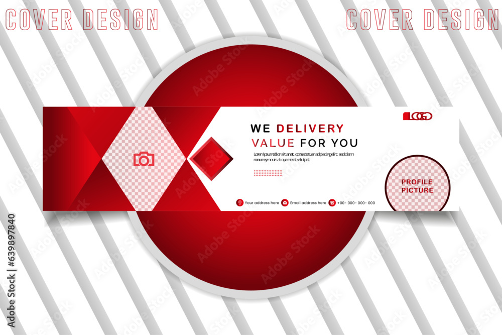 tranding linkedin cover page social media banner design. Stock Vector ...