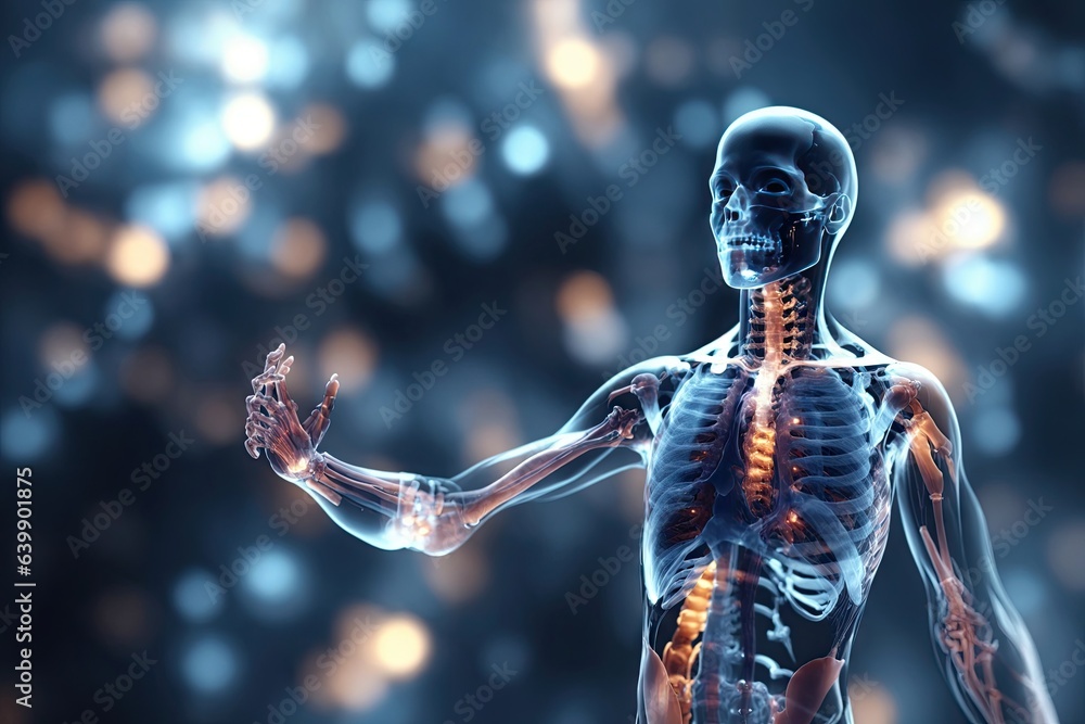 xray anatomy and human body. Stock Illustration | Adobe Stock