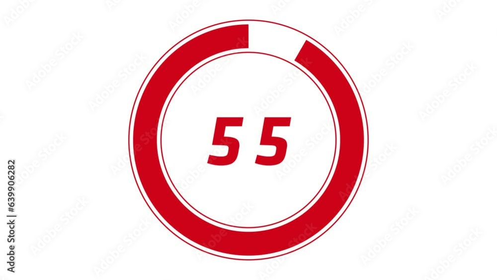 Vidéo Stock Fitness-workout-rest-countdown timer transparent alpha ...