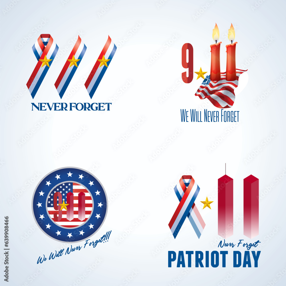 Always Remember 9 11. Illustration of the Twin towers representing the number eleven ...