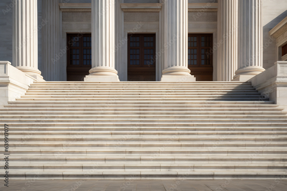Neo classical courthouse facade Stock Photo | Adobe Stock