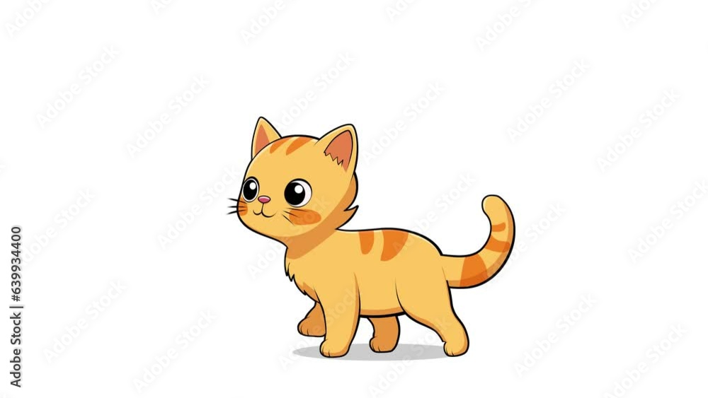 Cartoon cat walk cycle loop 2d animation Stock Video | Adobe Stock Cartoon cat walk cycle loop 2d animation Stock Video | Adobe Stock