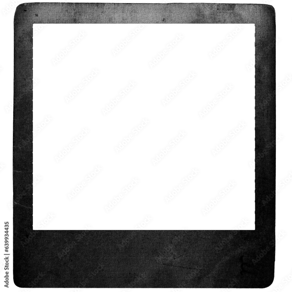 Vintage Polaroid, instant photo frame isolated overlays in transparent ...