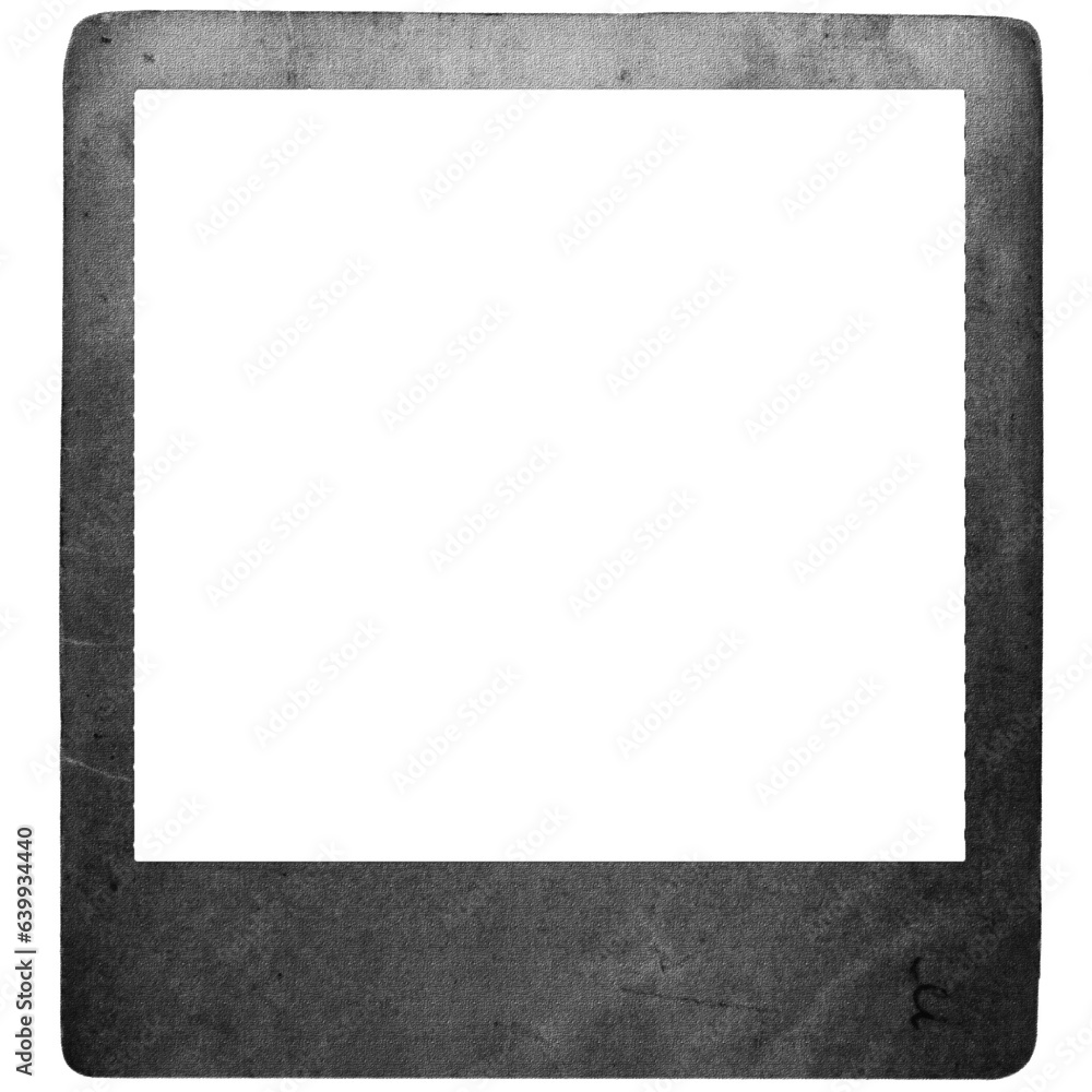 Vintage Polaroid, instant photo frame isolated overlays in transparent ...