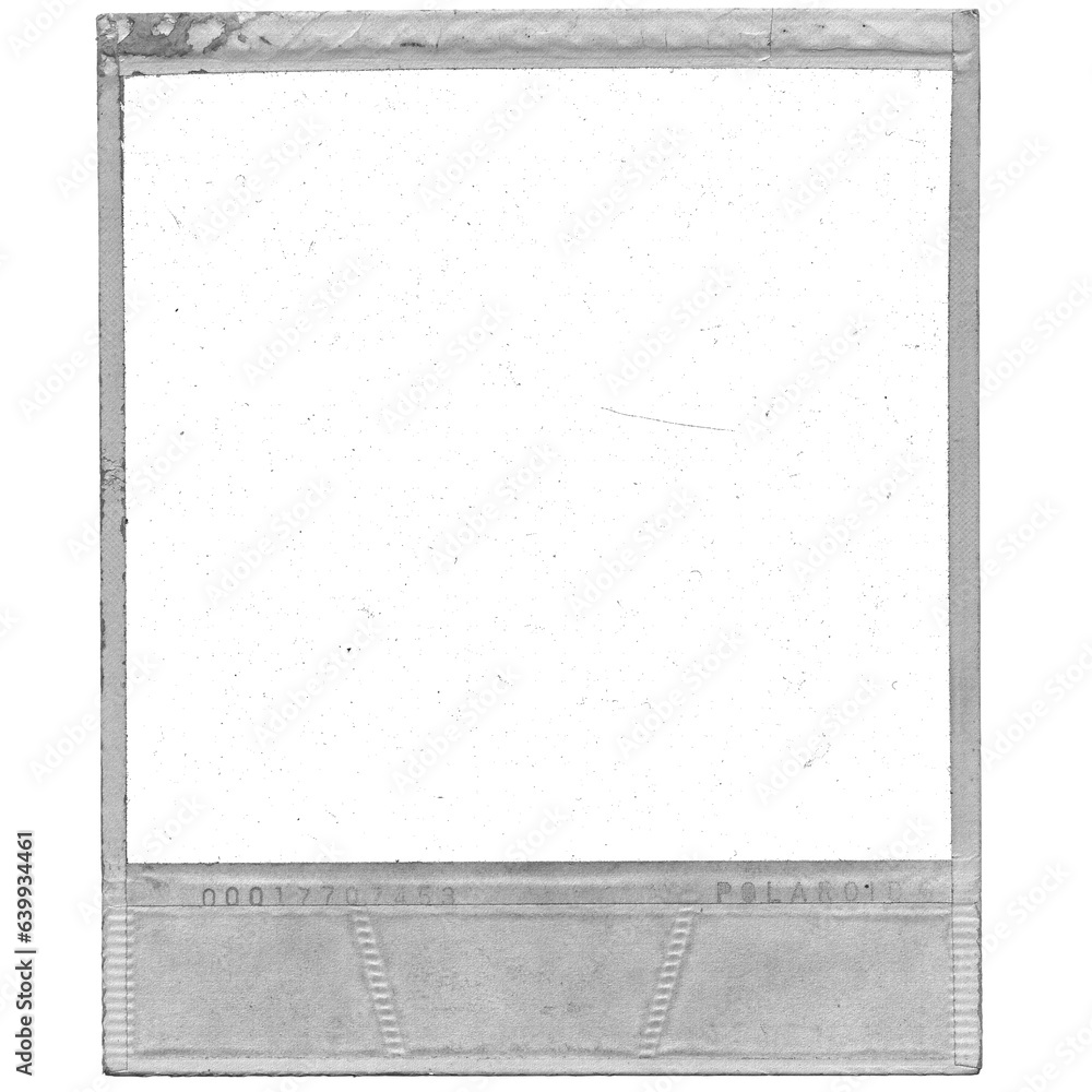 Vintage Polaroid, instant photo frame isolated overlays in transparent ...