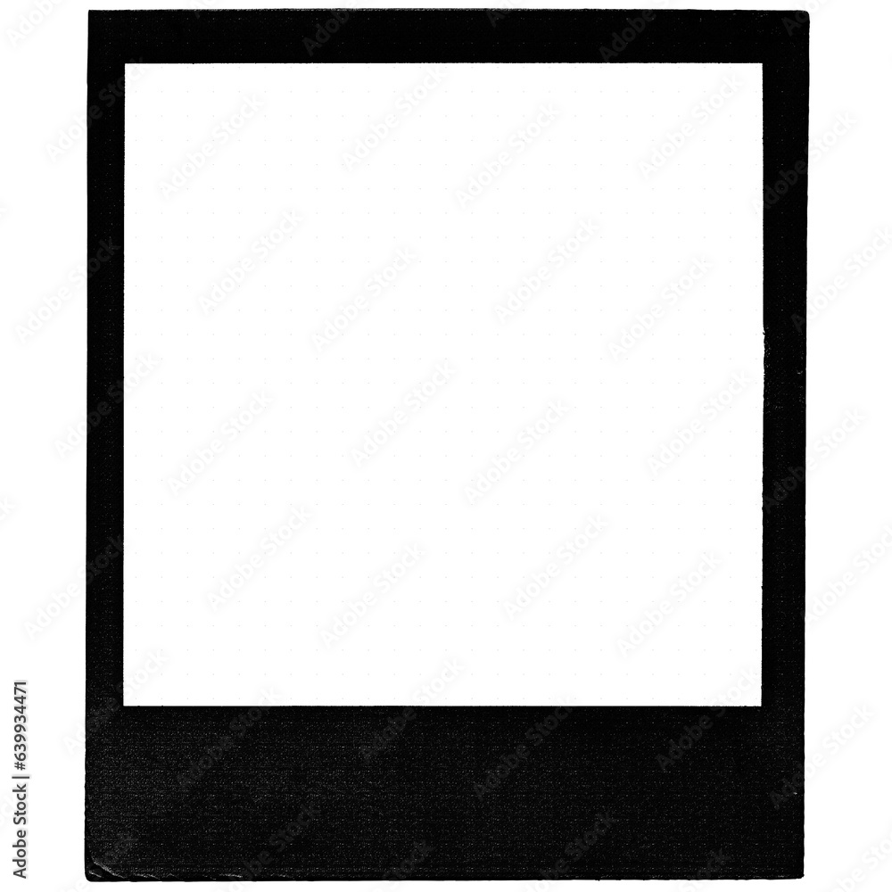 Vintage Polaroid, instant photo frame isolated overlays in transparent ...