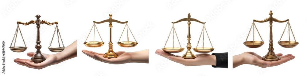 Hand Holding Scales (Financial Fairness) clipart collection, vector ...