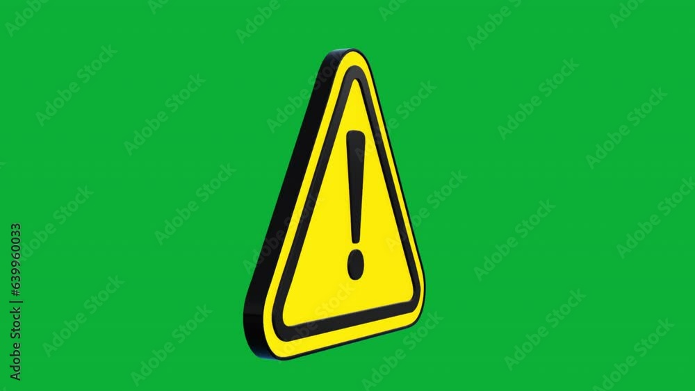 Caution Sign Loop Animation: The perfect tool to bolster your website's ...