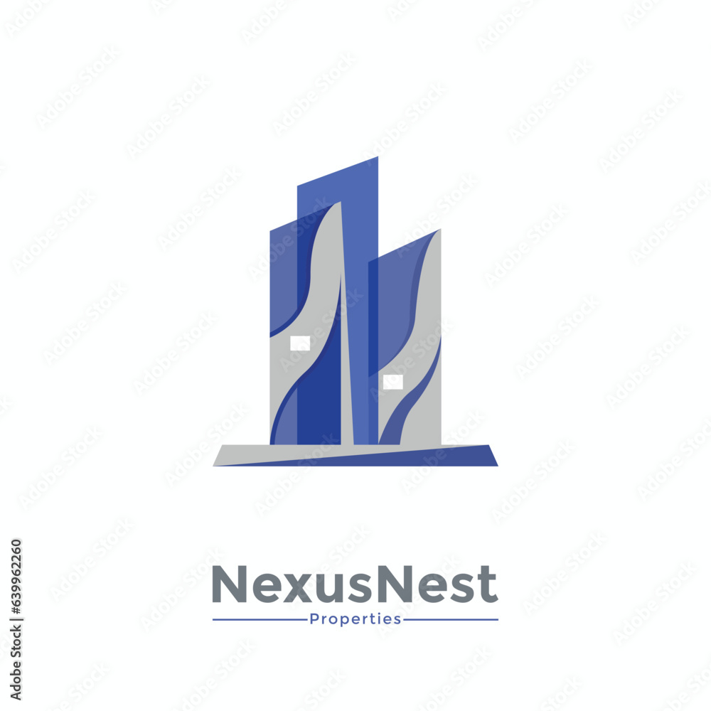 real state logo design template Stock Vector | Adobe Stock