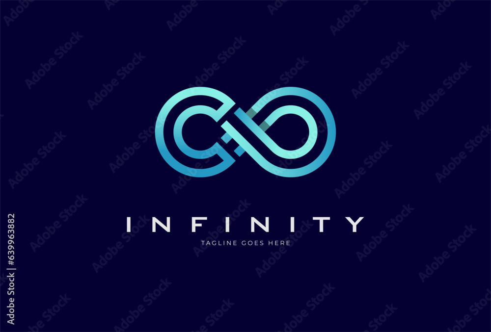 Initial C Infinity Logo Design. letter C with infinity combination ...
