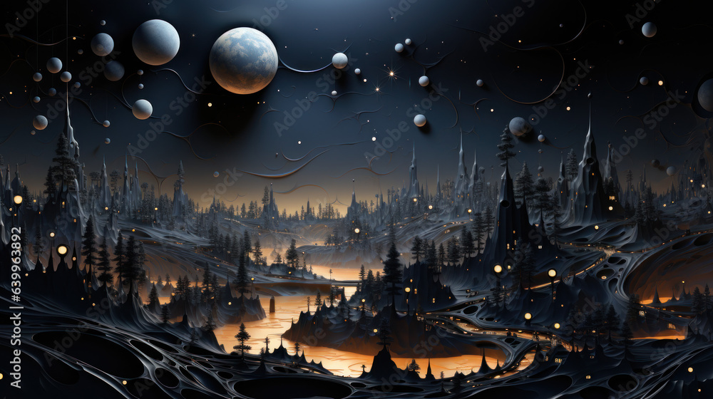 Wallpaper Dark Futuristic Hightech Backgrounds Stock Photo | Adobe Stock