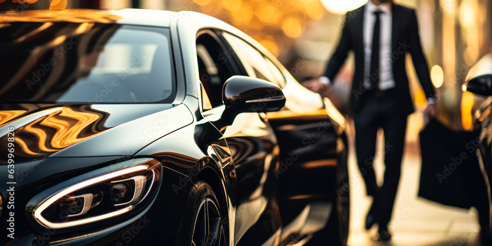 Professional Driver Ready to Drive Luxury Car, a Symbol of Reliability ...