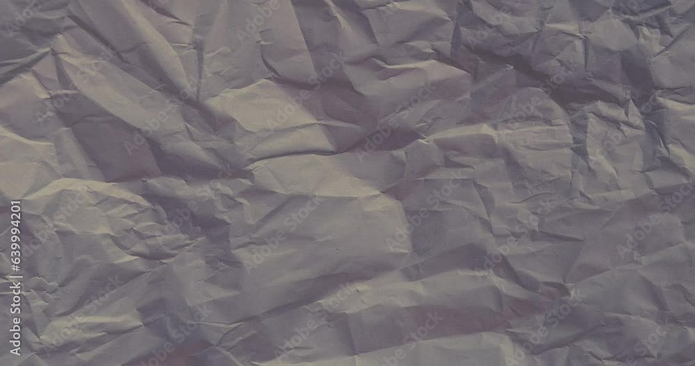 Grey crumpled paper texture. Stop Motion. Seamless Looped. Grunge Paper ...