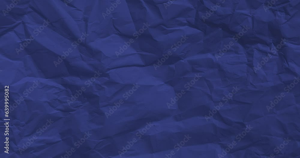Navy Blue crumpled paper texture. Stop Motion. Seamless Looped. Grunge ...