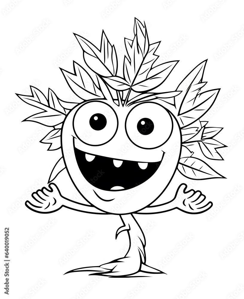Stoner weed marijuana cartoon network coloring page ,black and white ...
