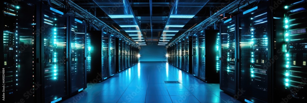 enterprise cloud servers in a data center Stock Photo | Adobe Stock