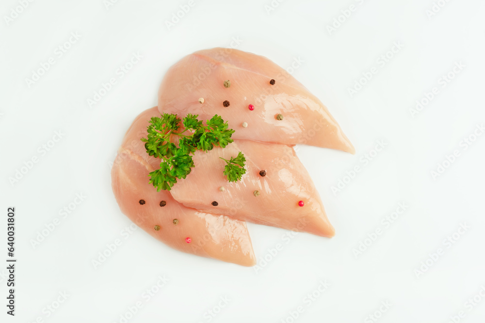 Ogranic food,healthy eating.Food concept.Top view.Chicken breast ...
