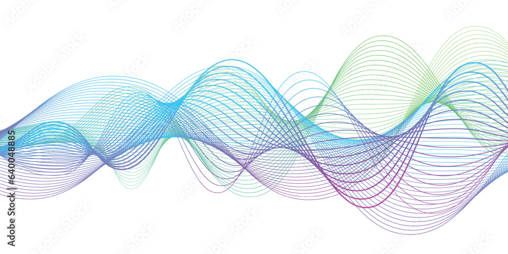 Technology Abstract wave png background stylized line landing page ...
