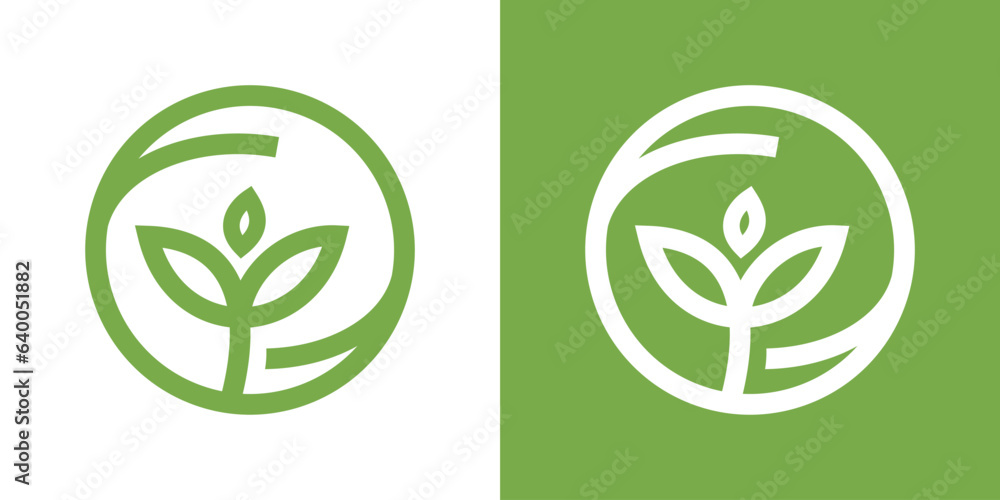 Environment logo Design template, Ecology globe modern and simple. line ...