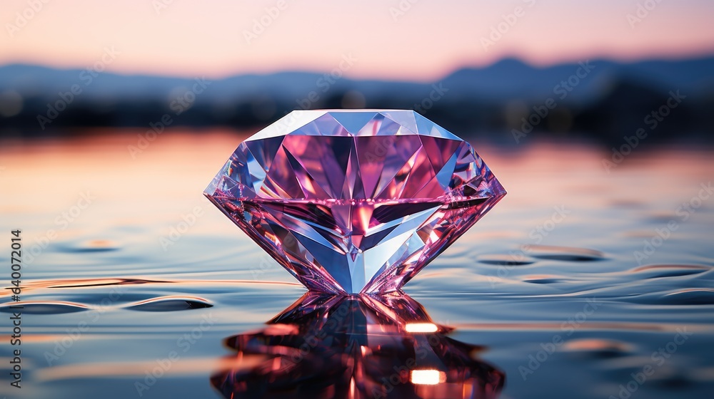 The image of a diamond on a gradient background that compliments the ...