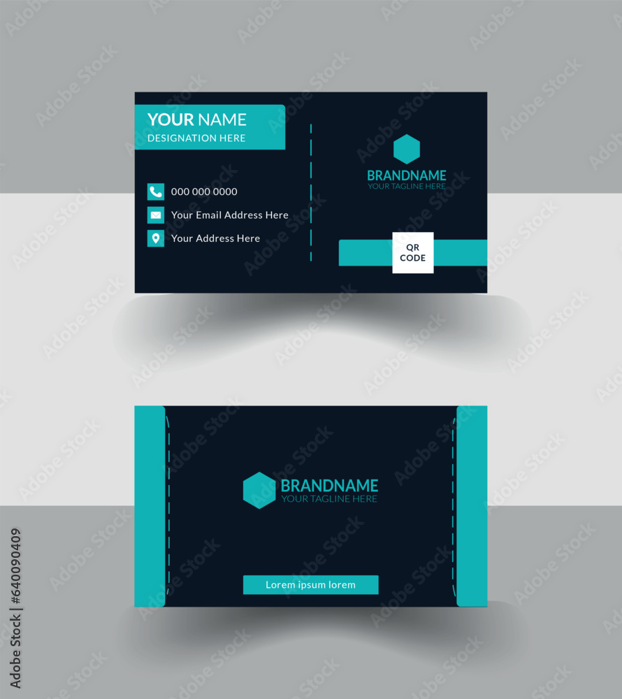 Modern and creative simple business card. Simple personal visiting card ...