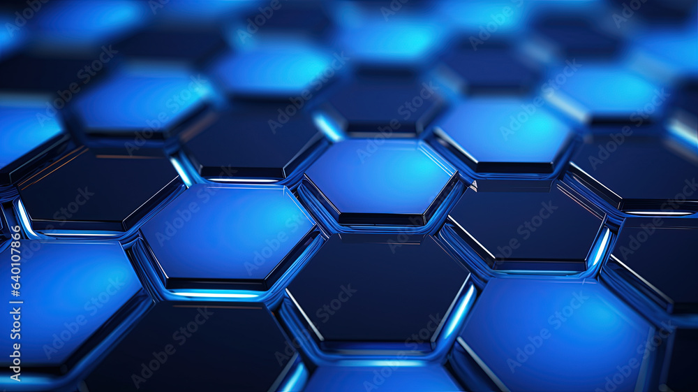 futuristic hexagonal pattern with blue highlights, perfect for tech and ...