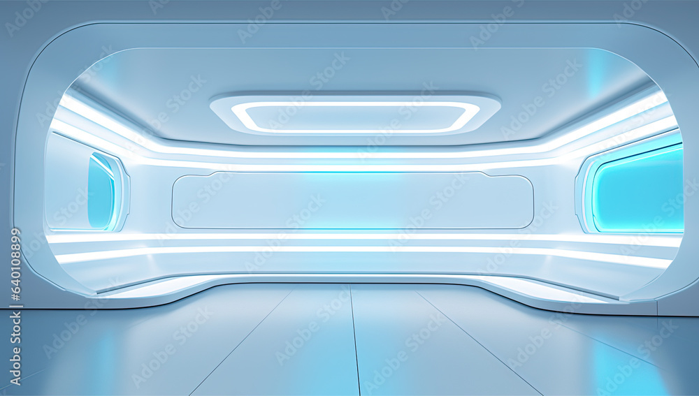 Sci-Fi Futuristic Neon Interior - A modern sci-fi inspired interior ...