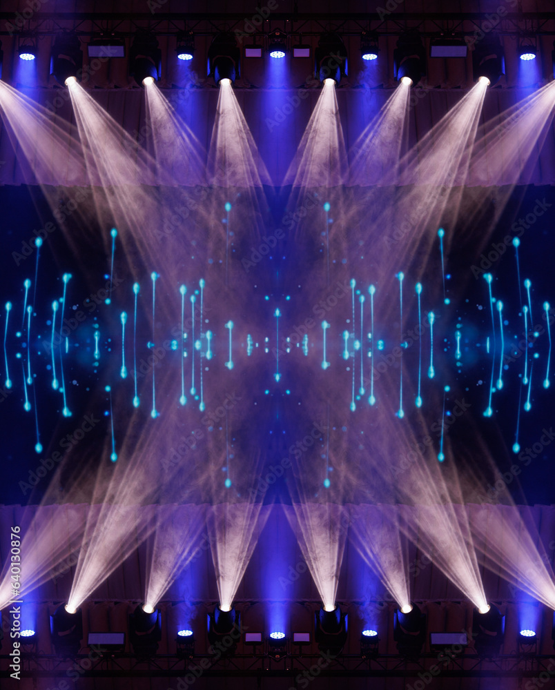 Abstract texture background for design. Stage light and smoke on stage ...