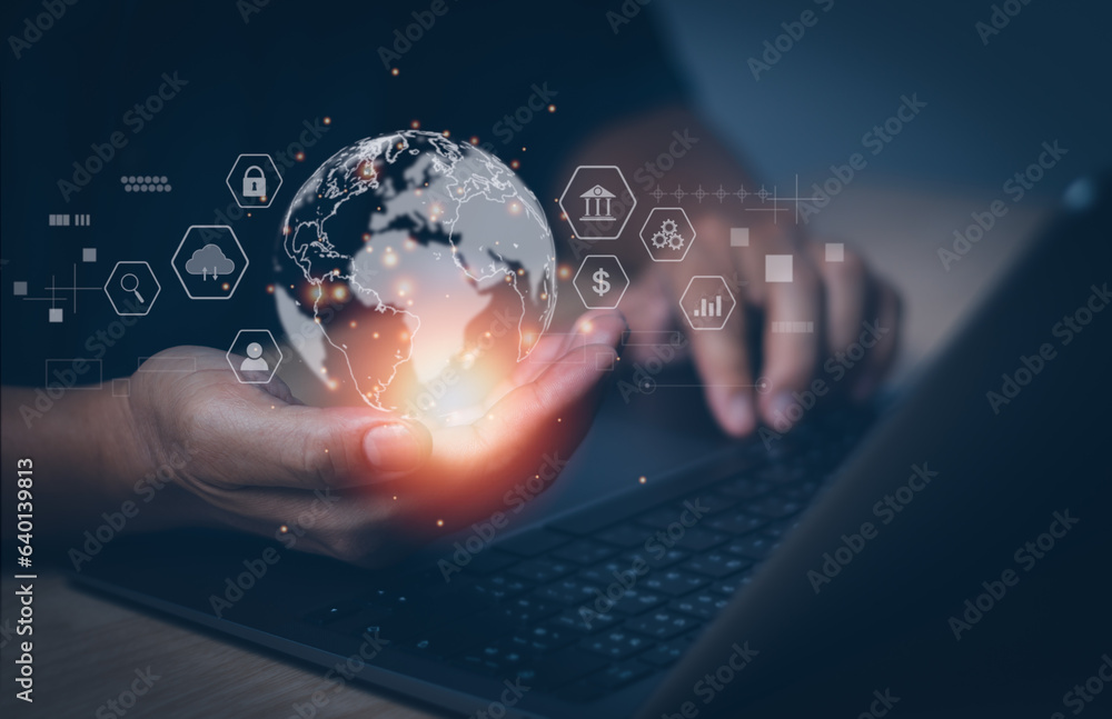 concept of digital transformation access to big data through the global ...