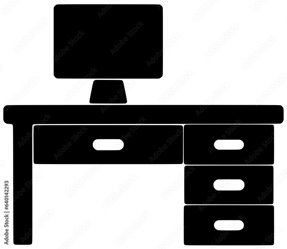 computer icon laptop logo room background desk illustration technology ...