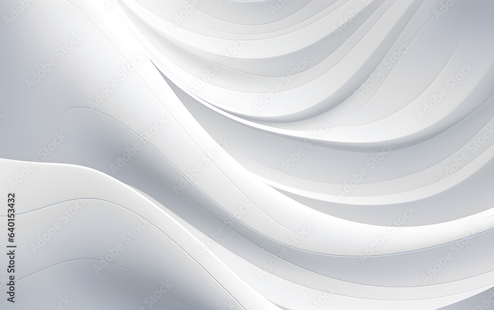 Abstract white background, elegant white gradient wave background ...