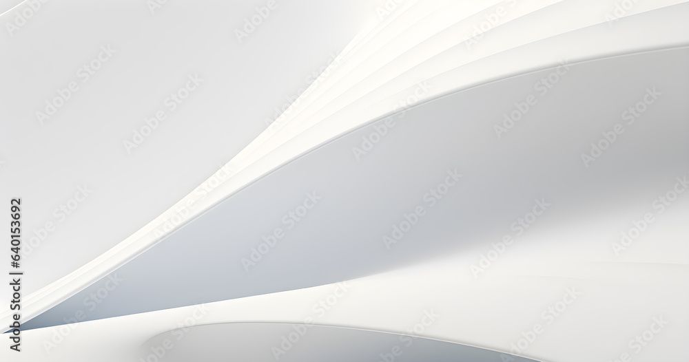 Abstract white background, elegant white gradient wave background ...