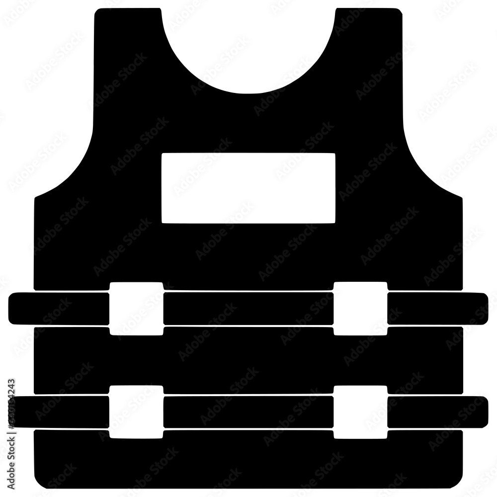 vest icon uniform logo police background safety illustration security ...