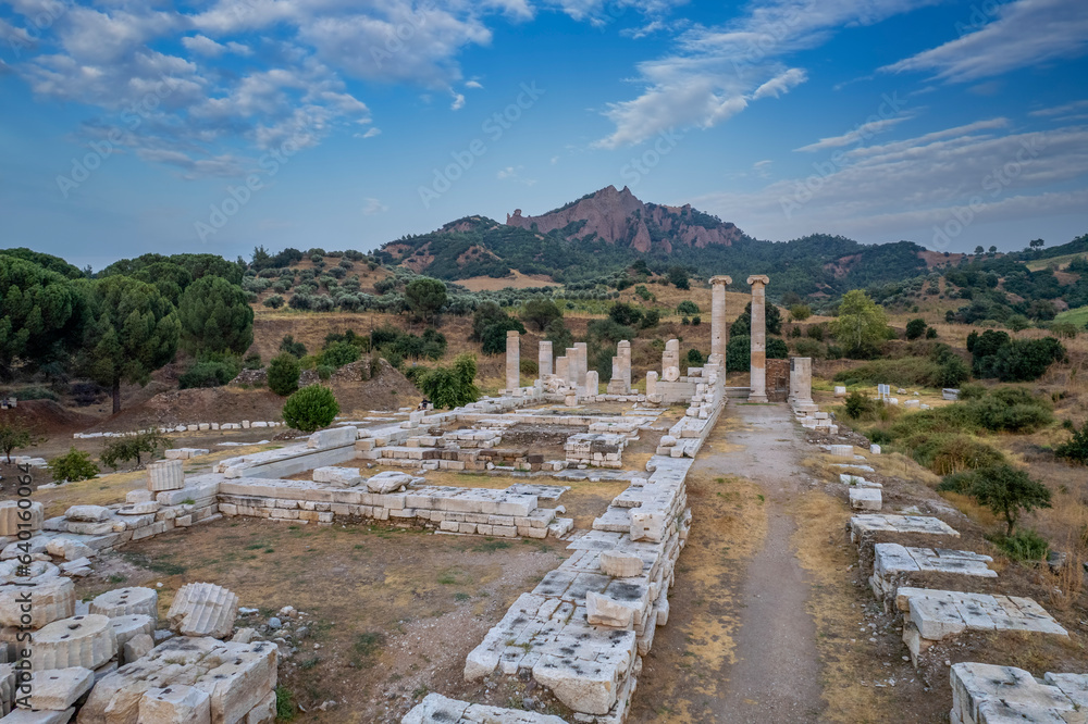The Temple of Artemis at Sardis, the fourth largest temple of the Ionic ...