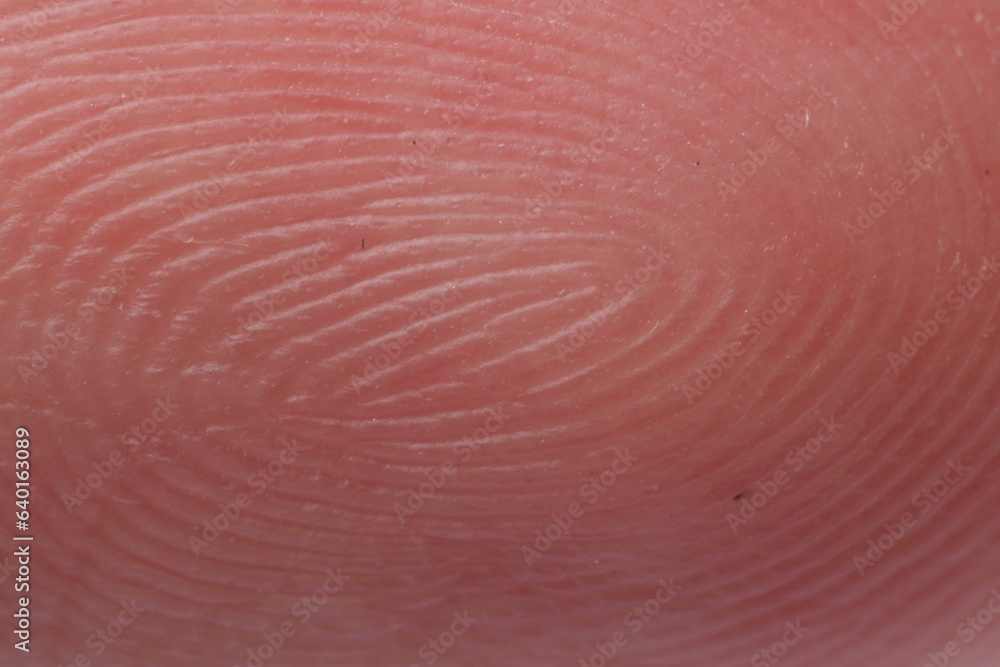 Friction ridges on finger as background, macro Stock Photo | Adobe Stock