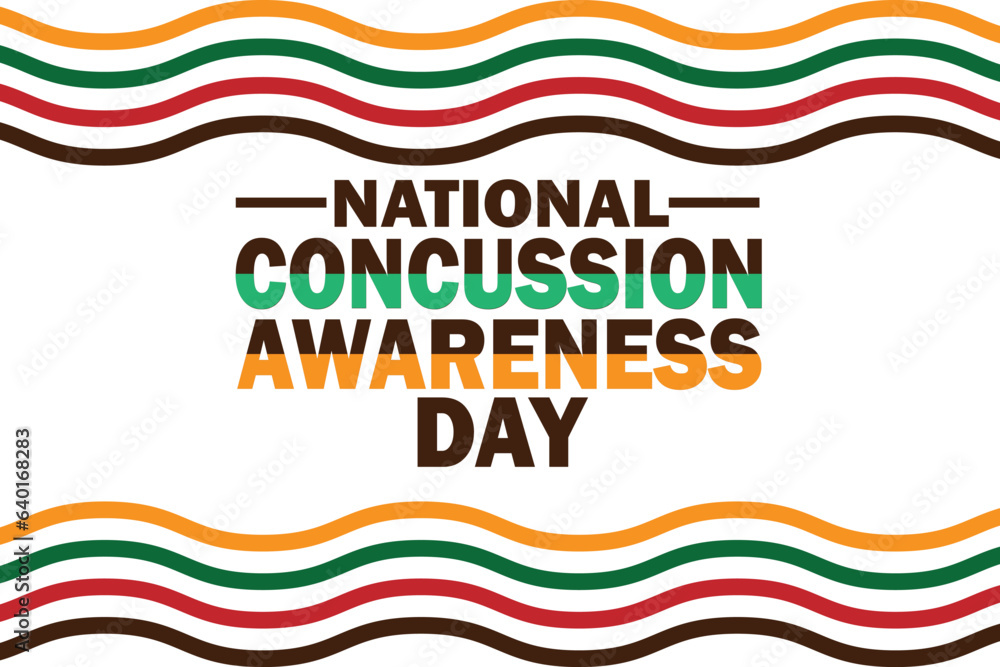National Concussion Awareness Day Background. Health Concept. Template ...