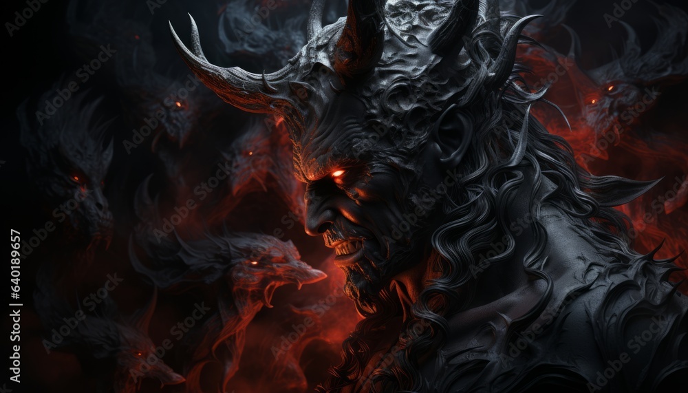 Deal with the devil or satan, male politician listens to the advice of ...