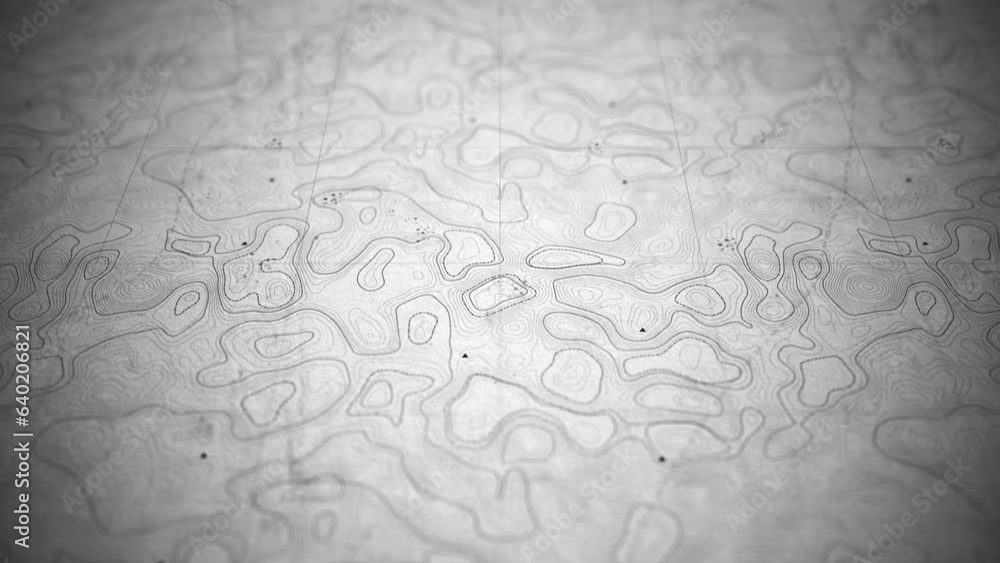 3d Topographic Map Exploration Background/ 4k animation of a 3d ...