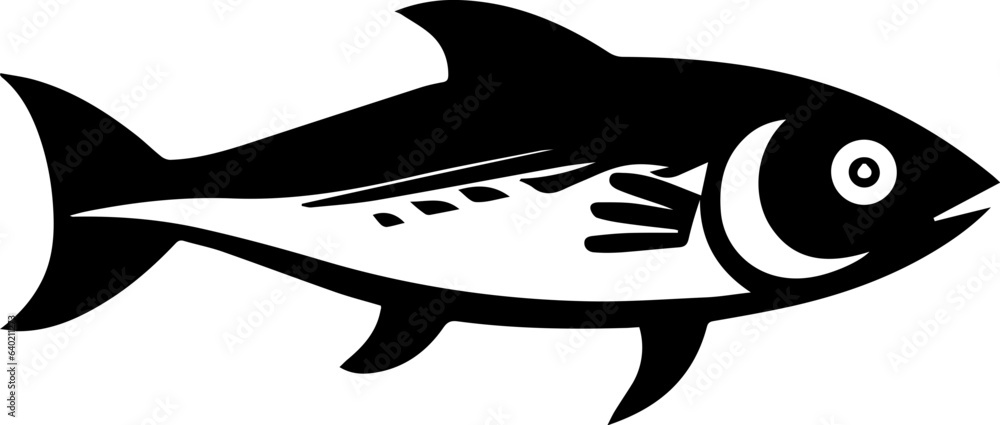 Milkfish Fish Icon Stock Vector | Adobe Stock