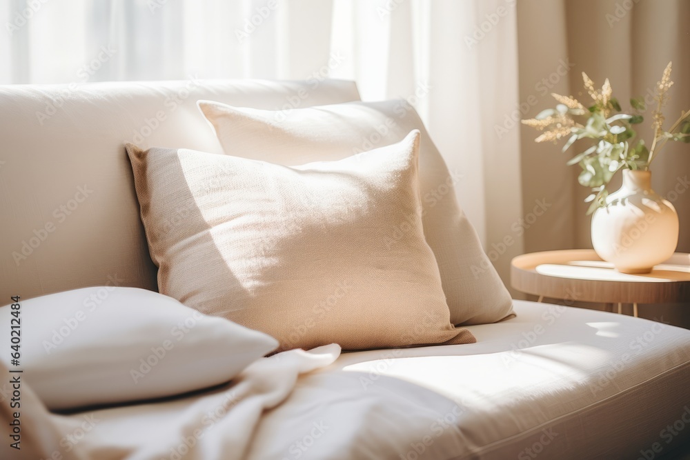 easy and comfort home lifesyle simple and minimal decorating soft ...