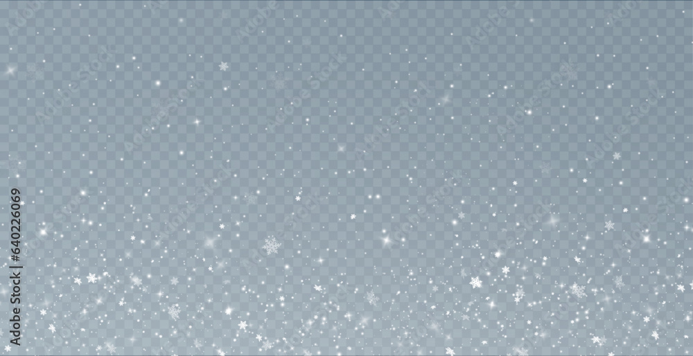Christmas background. Powder PNG. Magic bokeh shines with white dust ...