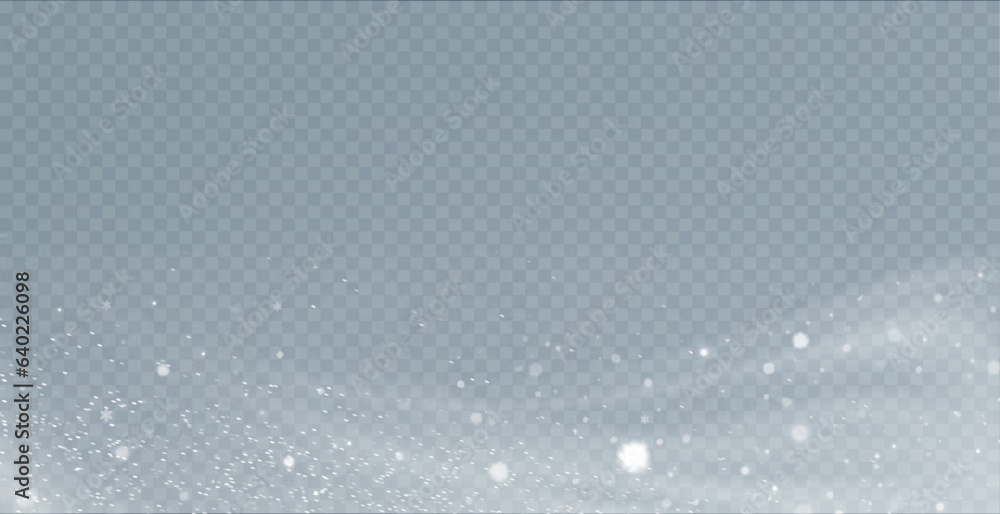 Christmas background. Powder PNG. Magic bokeh shines with white dust ...