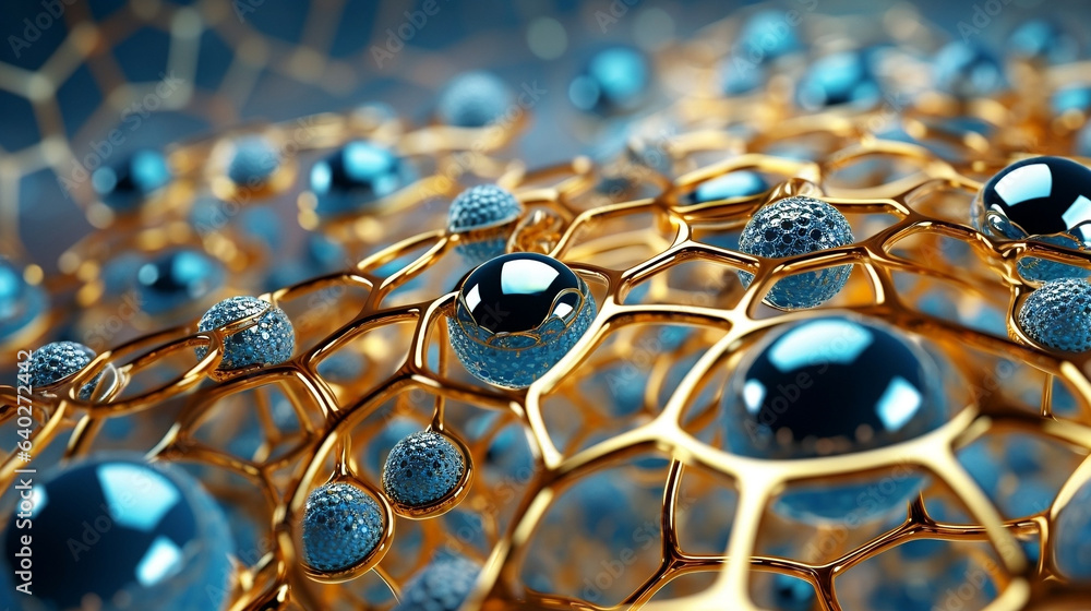 nanotechnology visuals, nanomaterials artwork, nanoscale design ...
