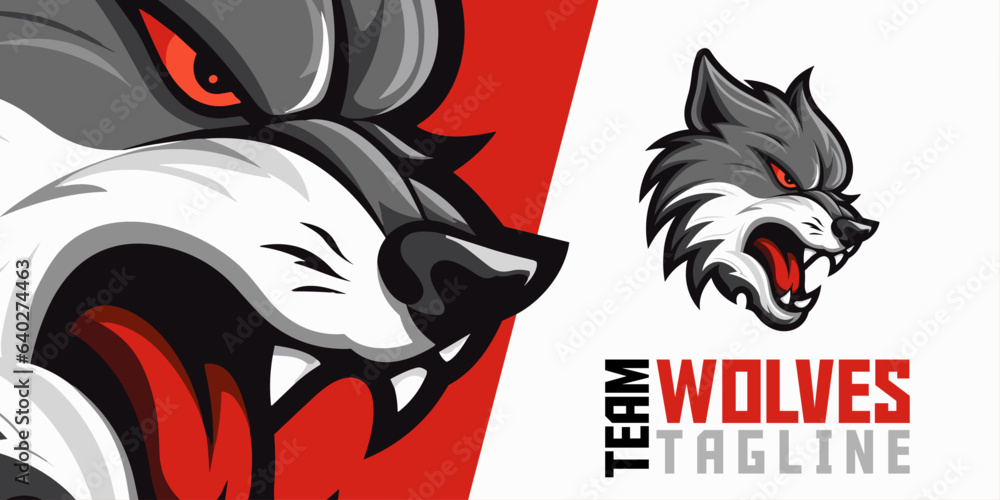 Wolves Mascot Logo: A Striking Vector Illustration Isolated, Perfect ...