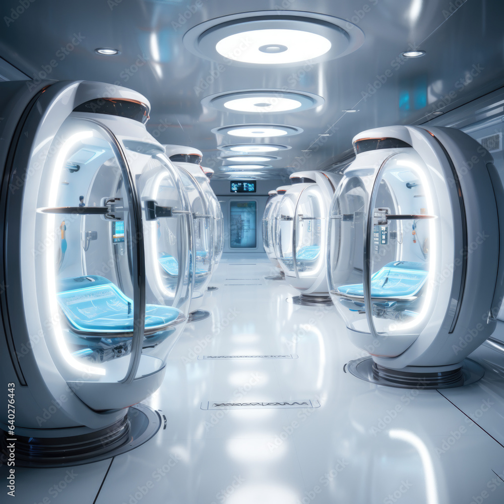 Cryo Pods - Space Station Hospital - Futuristic Sci-Fi Facility Room 1 ...