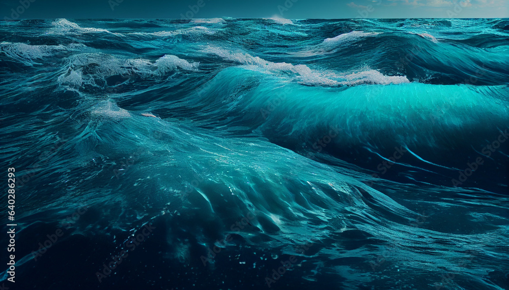 Ocean texture with slight waves background, Ai generated image Stock ...