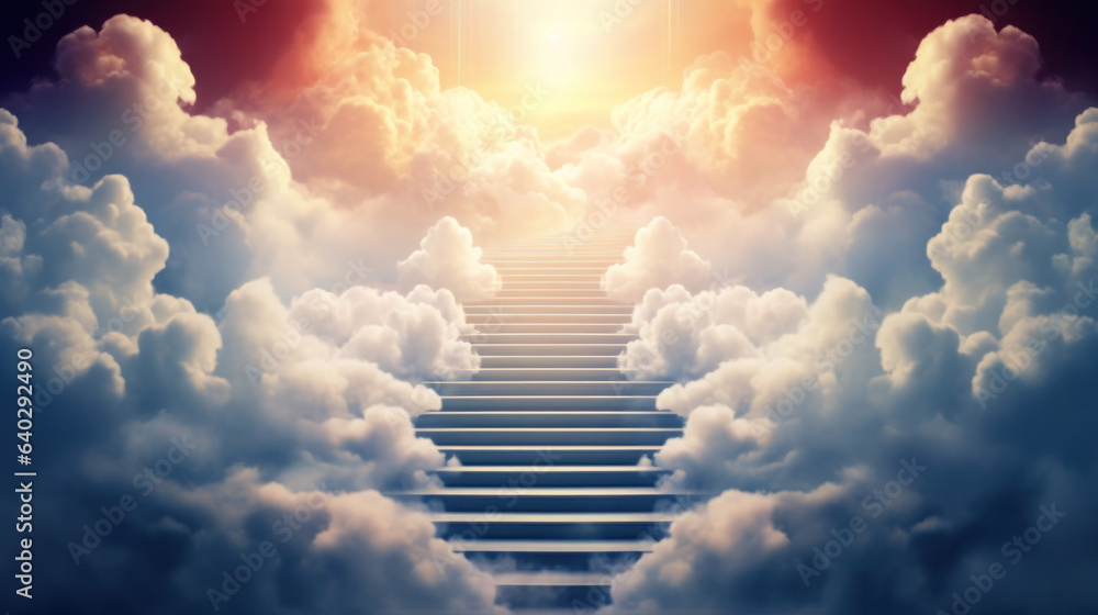 Stairway to Heaven, at Pearly Gates and the Divine Light from Above ...