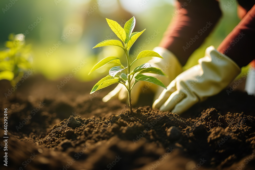 Community Garden Green Initiative Planting Trees and Promoting Local ...