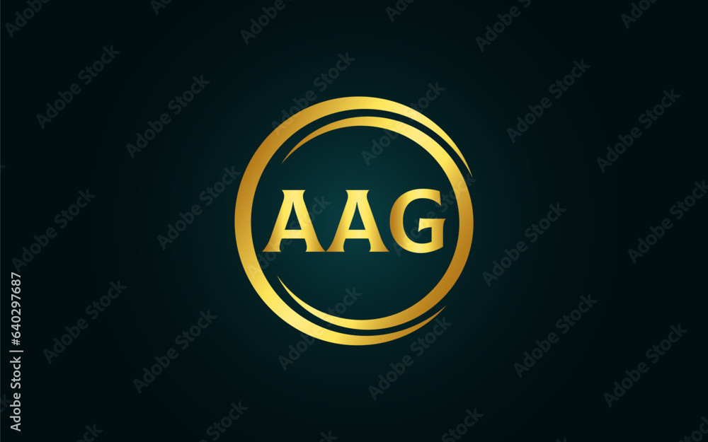 Initial Letter aag Linked Logo for business and company identity ...